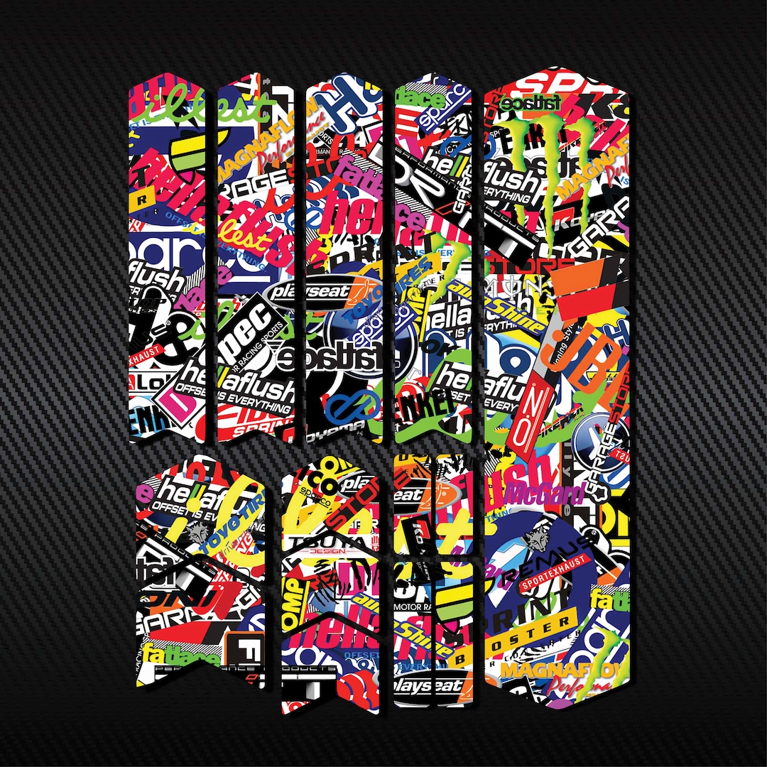 Bombing Bicycle Frame Fork Protector Decals, Mtb Protection Guard ...