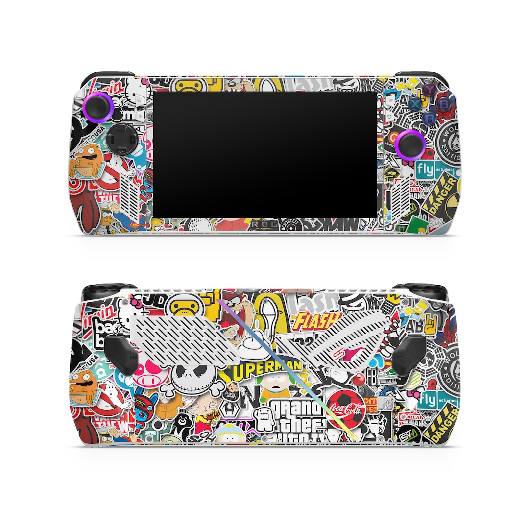 Bombing Cartoons Rog Ally Skin, Skins for Asus Rog Ally, Sticker Bomb ...