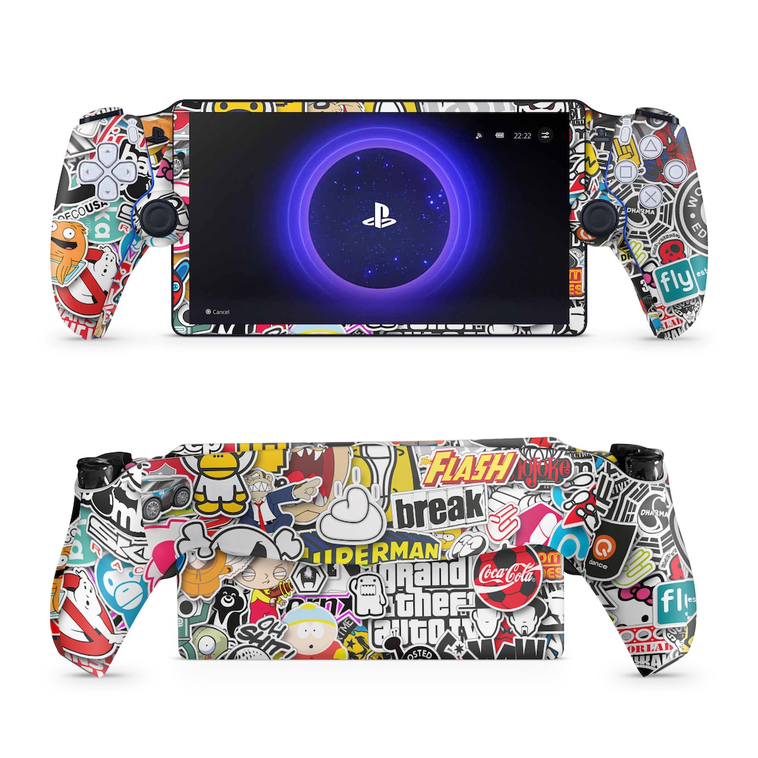 Stickerbomb PS Portal Skin, Skins for Playstation Portal, Ps Portal ...