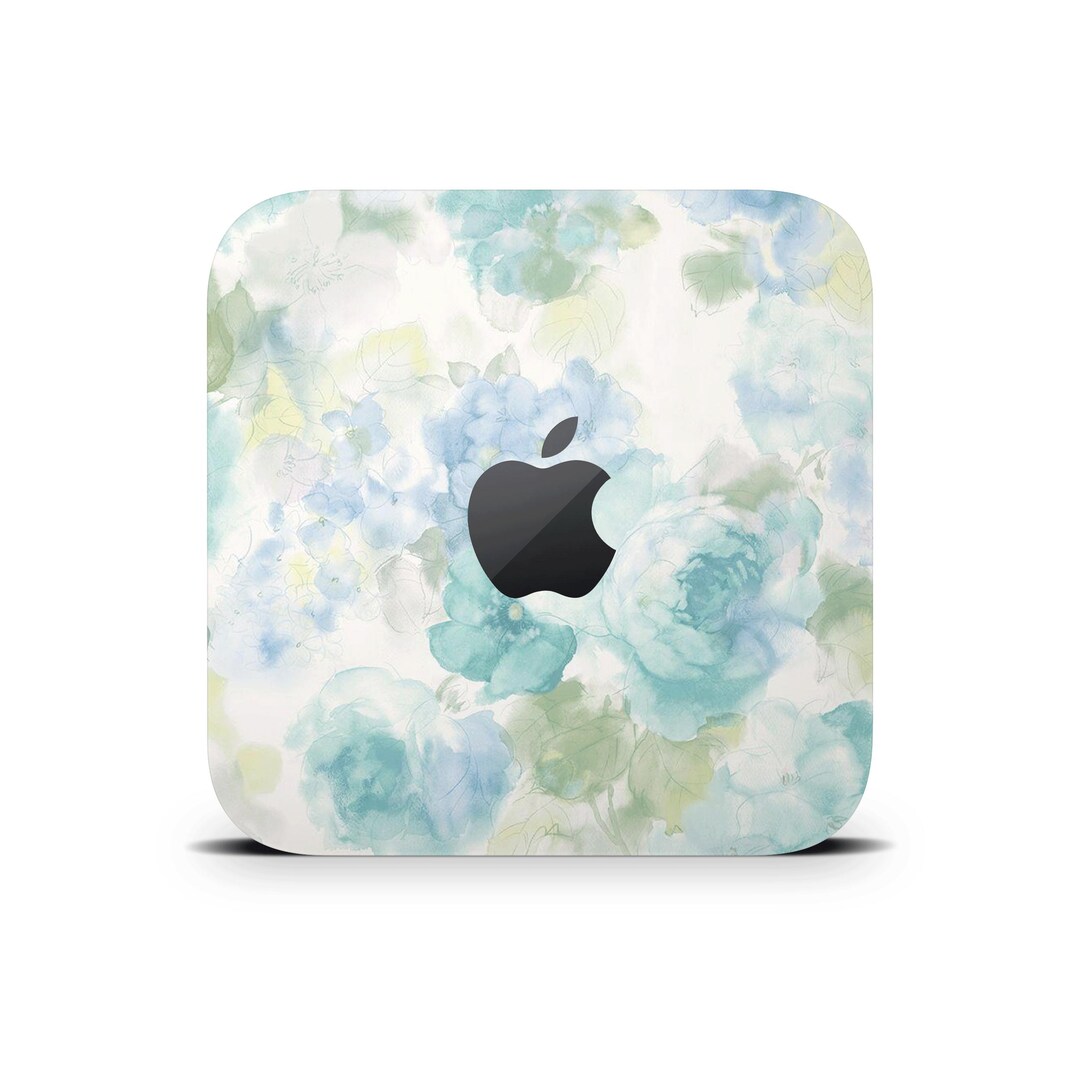Ombre Flowers Mac Mini Skin, Mac Mini Decorative Wrap, Colorful Floral ...