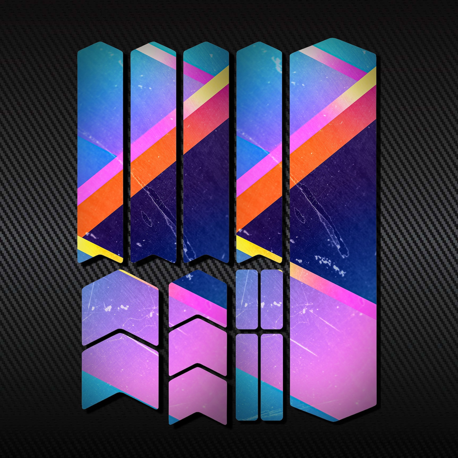 Bicycle Frame Fork Protector Decals Set 14 Pcs / Mtb - Etsy