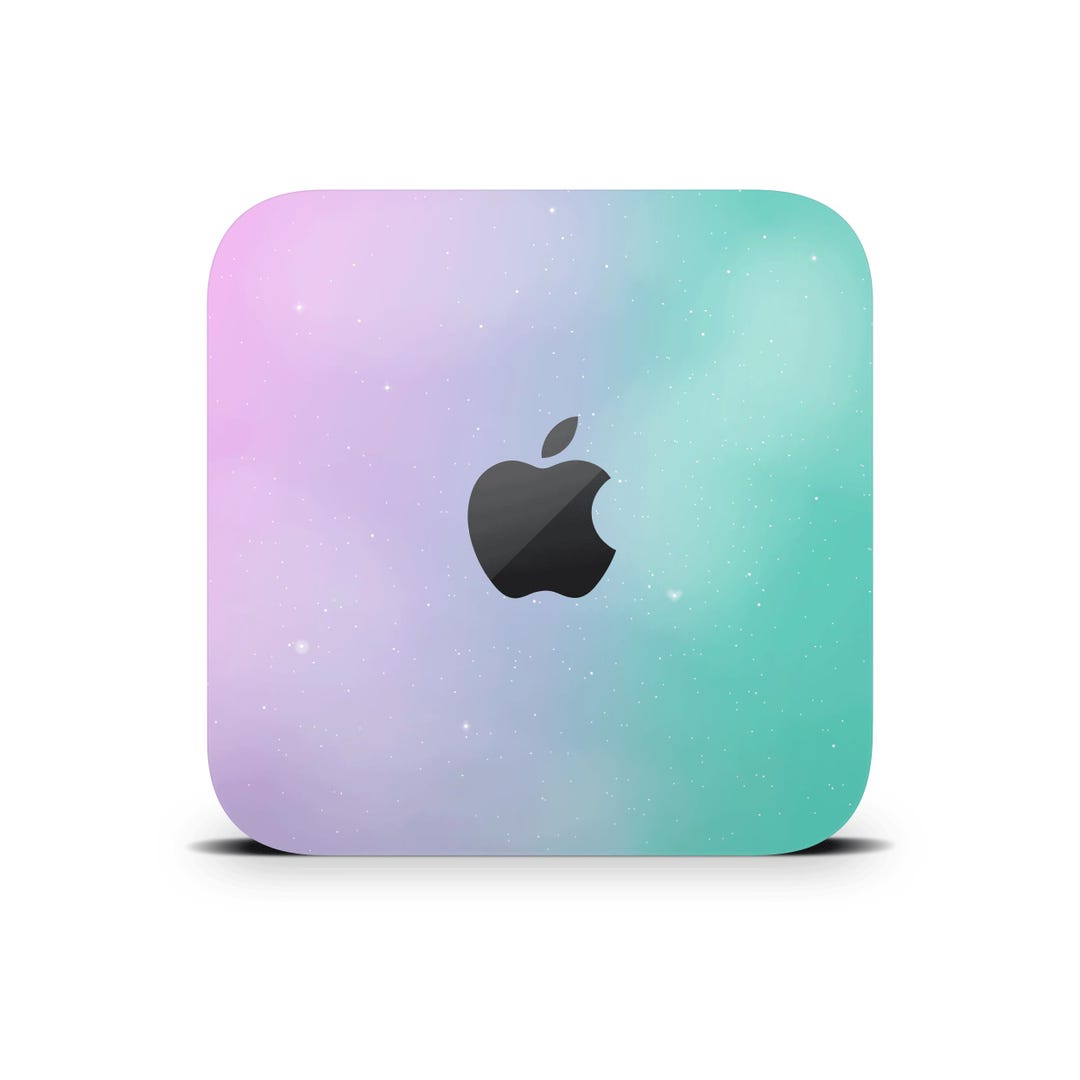 Pastel Galaxy Mac Mini Skin, Mac Mini Decorative Wrap, Cute Colorful ...
