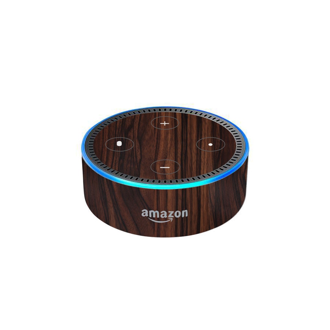 Ebony WOOD Skin for Amazon Echo Dot 2 2nd Gen Smart Speaker - Printed ...