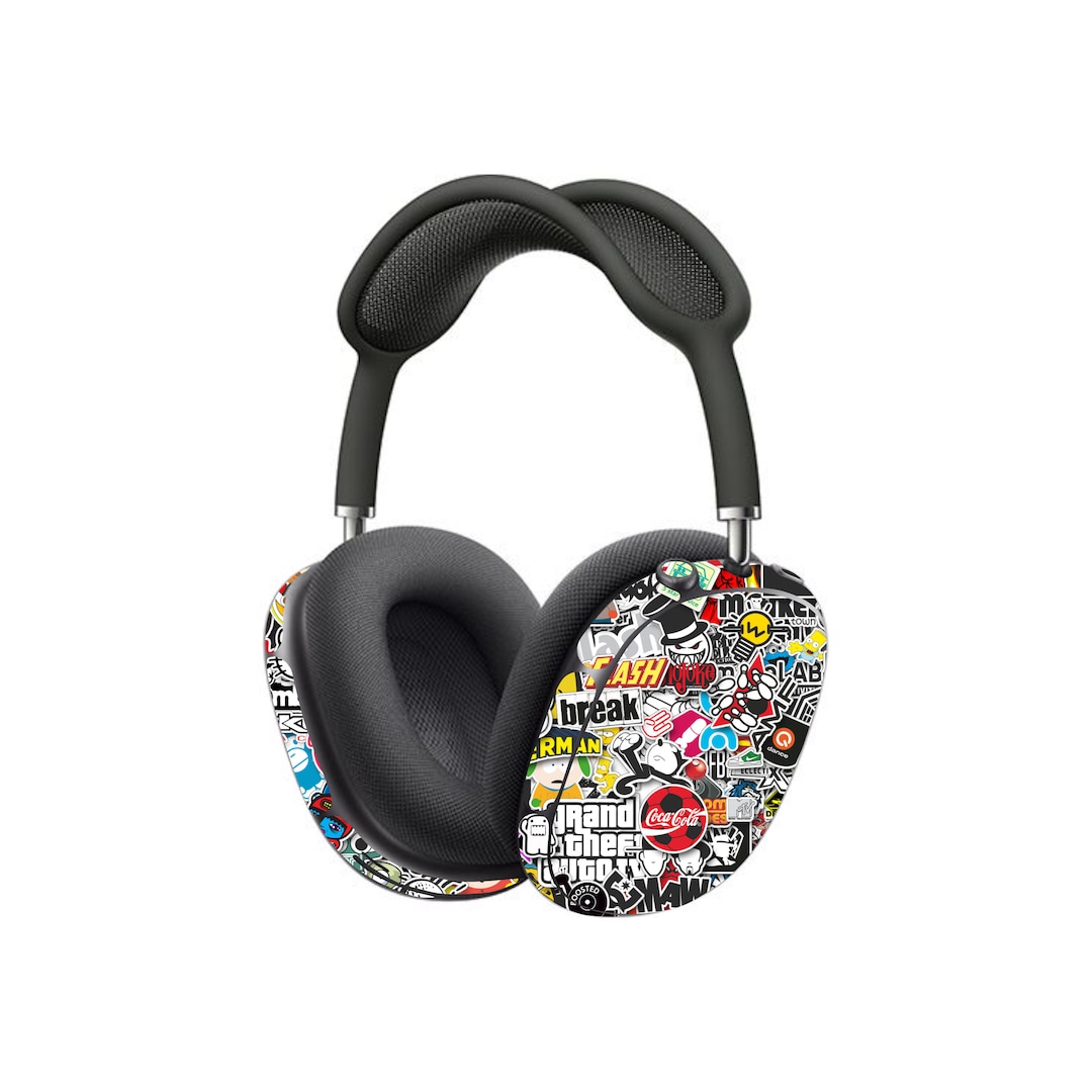 Stickerbomb Skin for Apple Airpods Max Headphones - Printed Vinyl Wrap ...