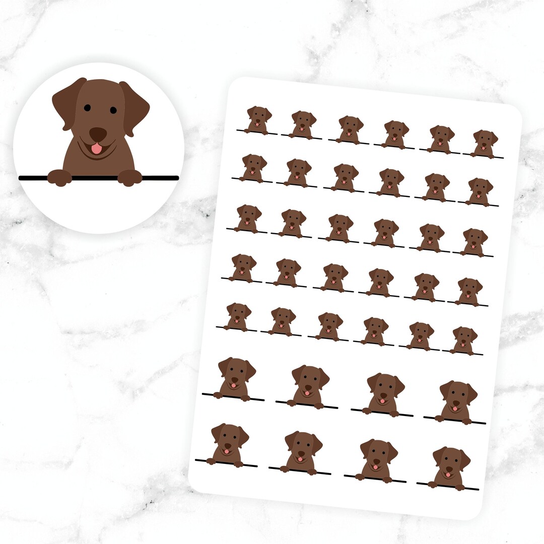 LABRADOR Planner Stickers | LAB Dog Puppy Planner Stickers | Mini ...