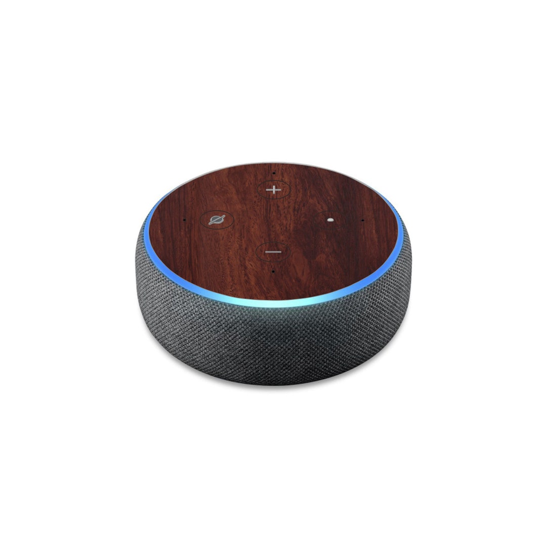 Mahogany WOOD Skin for Amazon Echo Dot 3 3rd Gen Smart Speaker Alexa ...