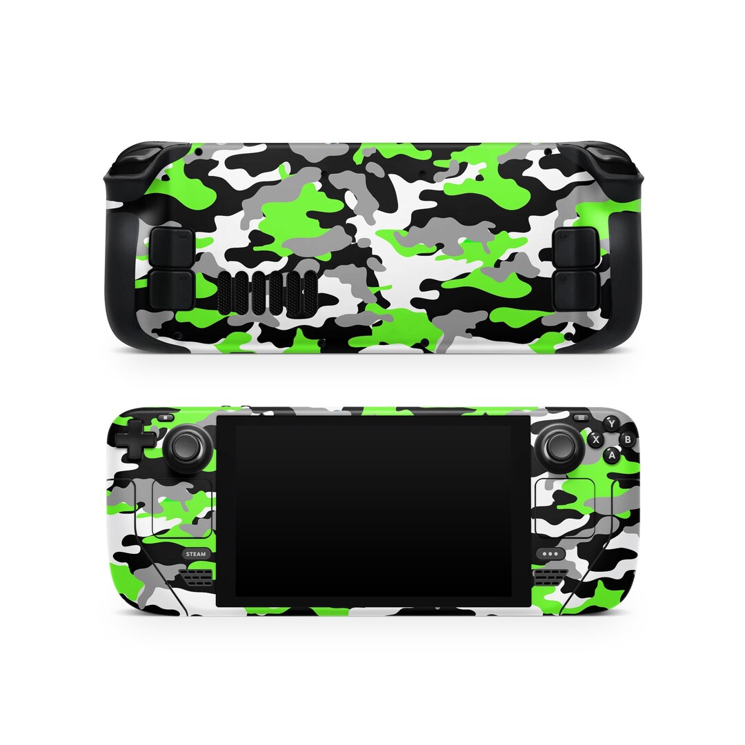 Green Camo Steam Deck Skin, Skins for Steam Deck Oled, Precut Printed ...