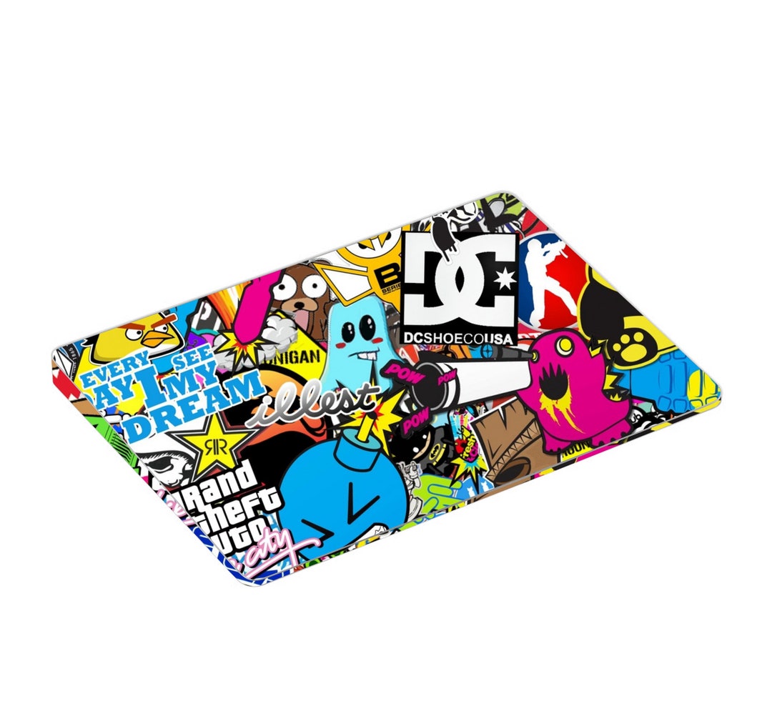 Stickerbomb Dc Skin for Apple Magic Trackpad 1 2 3 Printed Vinyl Wrap ...