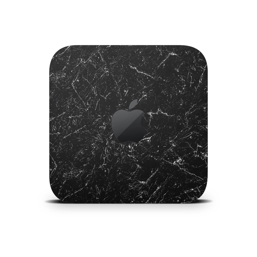 Terraza Marble Mac Mini Skin, Mac Mini Decorative Wrap, Black Marble ...
