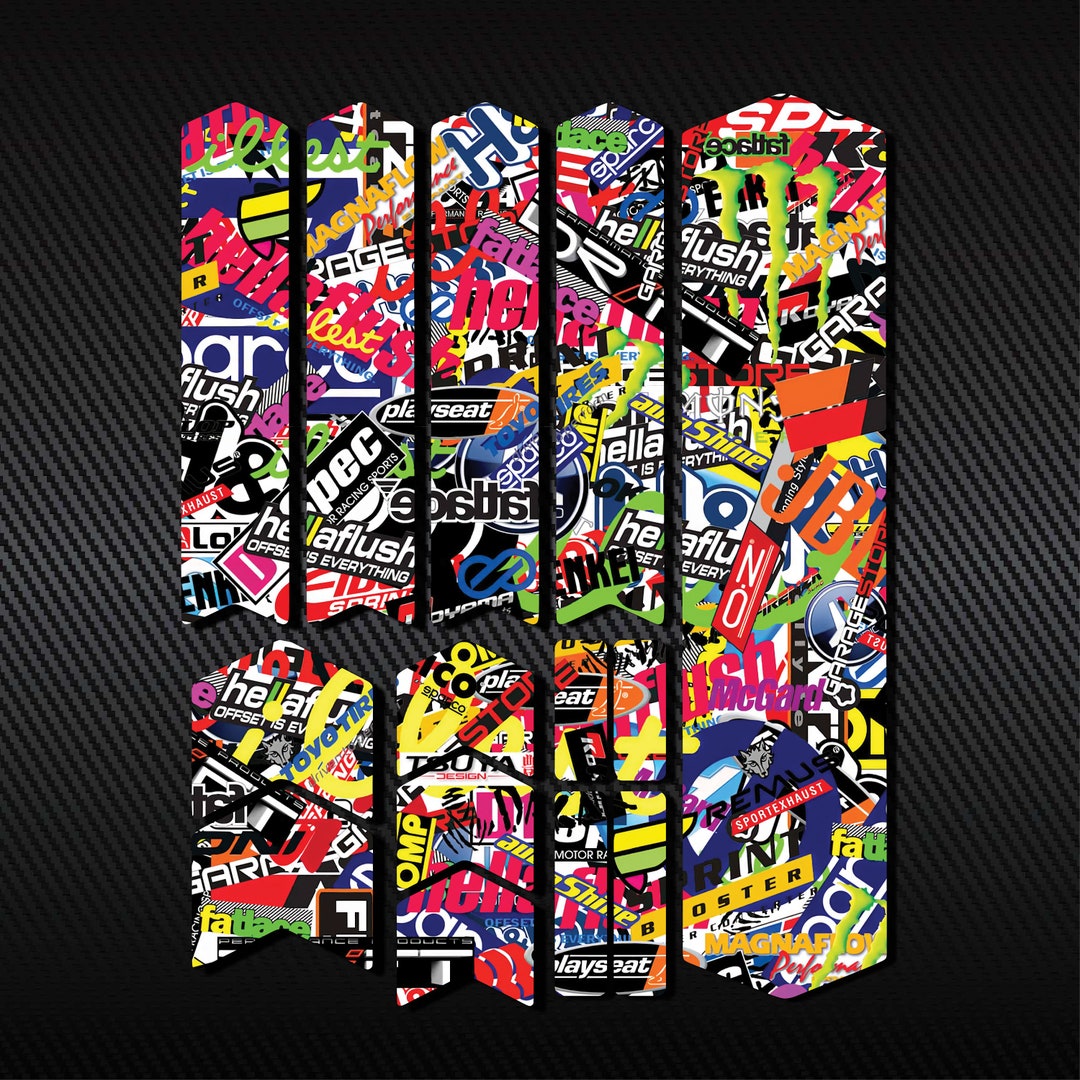 Bombing Bicycle Frame Fork Protector Decals, Mtb Protection Guard ...