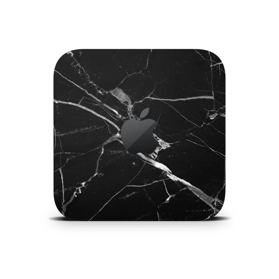 Black Marble Mac Mini Skin, Mac Mini Decorative Wrap, Marble Pattern ...