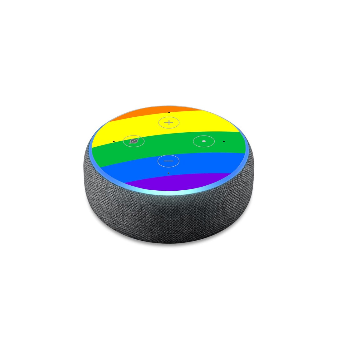 RAINBOW Colorful Skin for Amazon Echo Dot 3 3rd Gen Smart Speaker Alexa ...