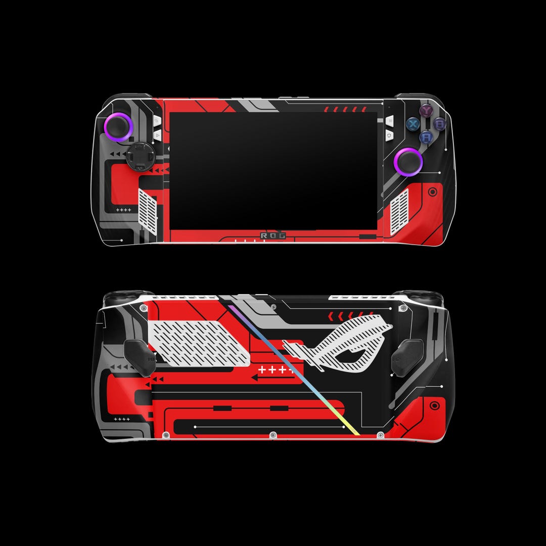 Sci-fi Rog Ally Skin, Cyber Futuristic Pattern Vinyl Wrap for Asus Rog ...
