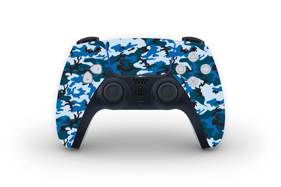 Army CAMO Blue Skin for Playstation Controllers - Sony PS4 PS5 Console ...