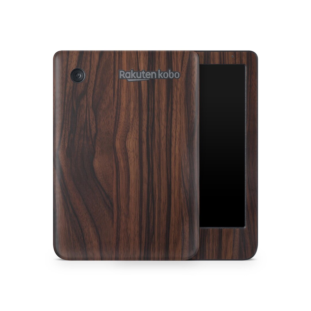 Ebony Wood Kobo Protective Skin, Kobo Cover Vinyl Wrap, Kobo Ereader ...