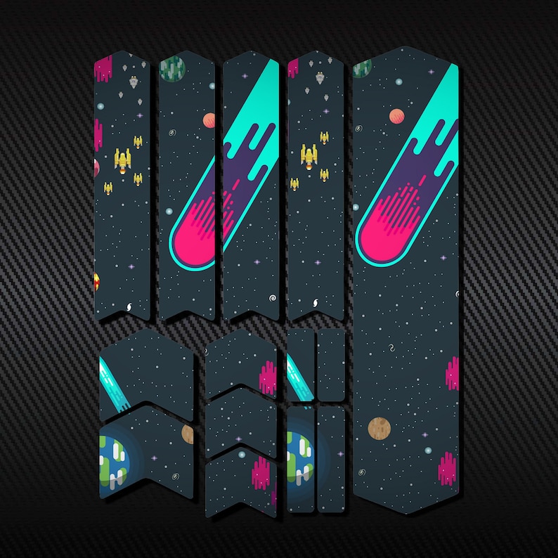 Bicycle Frame Fork Protector Decals Set 14 Pcs / Mtb - Etsy