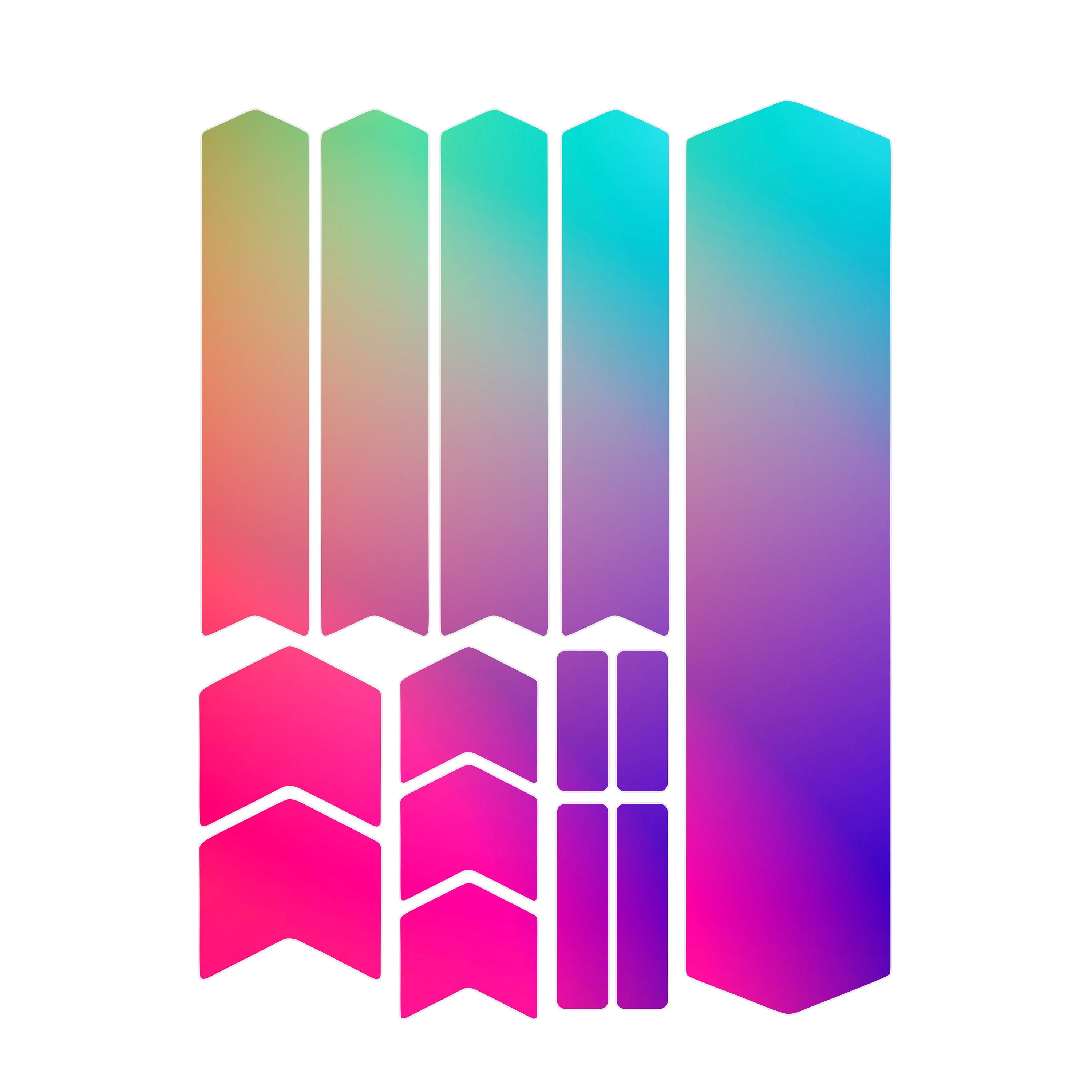 Bicycle Frame Protector Decals Set 14 Pcs / Mtb Protection - Etsy