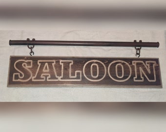 Custom Saloon Sign Custom Saloon Decor State Saloon Sign - Etsy