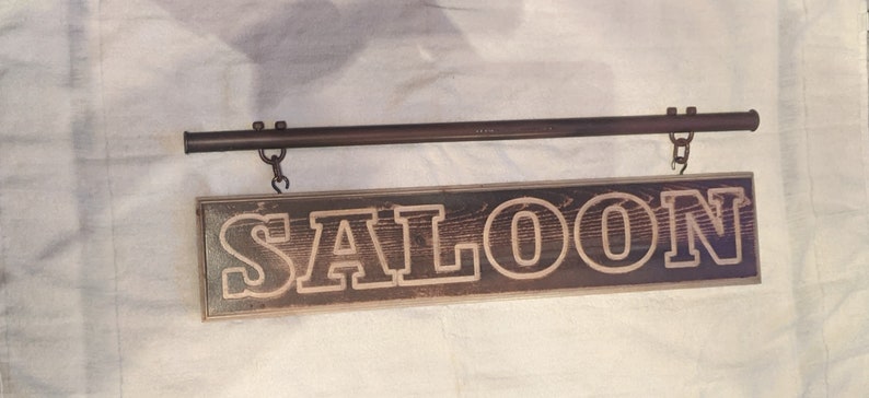 Hanging Wooden Saloon Sign - Etsy