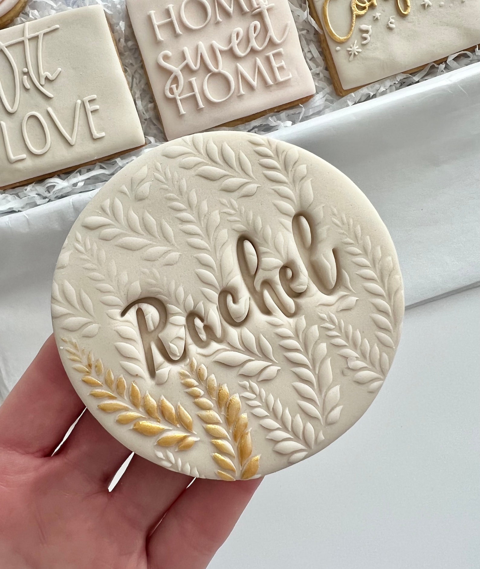 Personalised New Home Biscuits, Moving Home Gift Box, Home Cookies ...