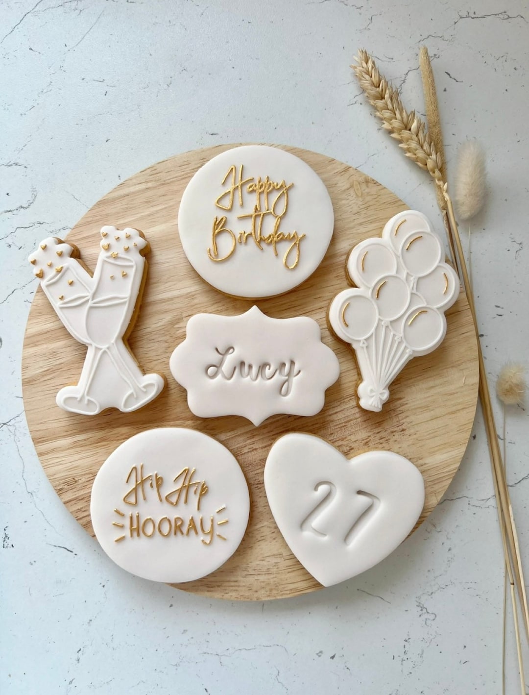 Personalised Birthday Biscuits, Birthday Gift for Her, Birthday Cookies ...