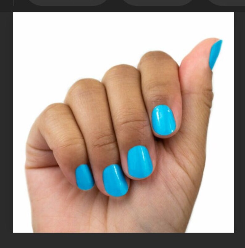 Color Street Nail Strips 100% Real Nail Polish BLUE-DAPEST - Etsy