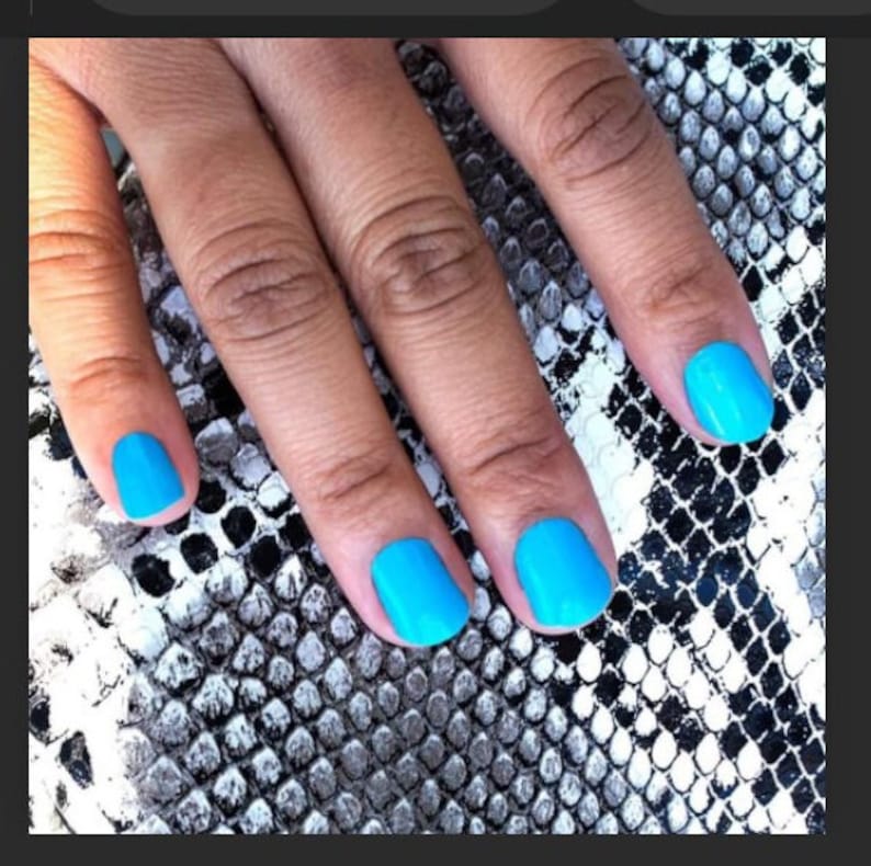 Color Street Nail Strips 100% Real Nail Polish BLUE-DAPEST - Etsy