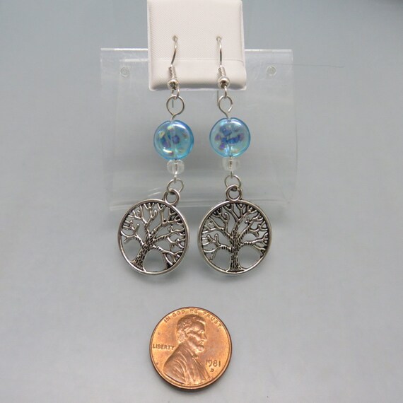 Tree Of Life Silver Plate Hook French Hook Earrings, … - Gem