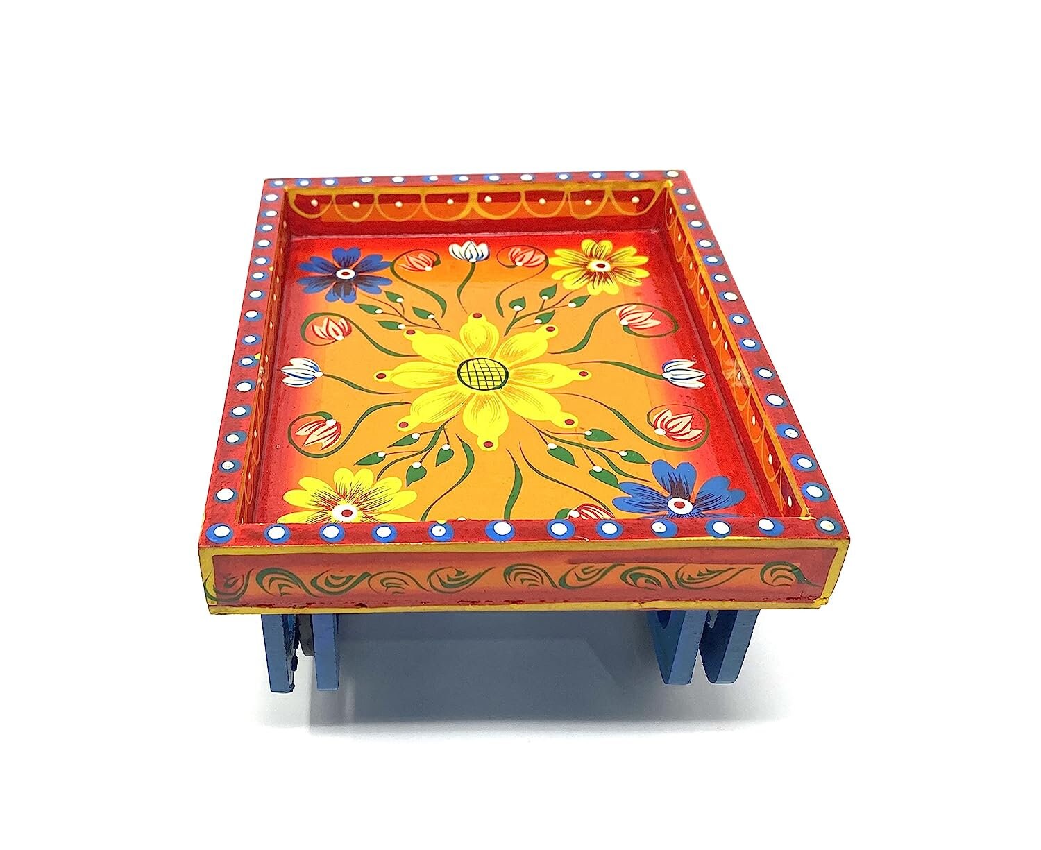 Wooden Serving Cart ( Thela ) Handpainted Wooden Serving Cart or ...