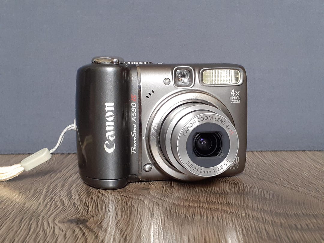 Canon Powershot A590 IS Compact Digital Camera, Y2K Digital Camera ...