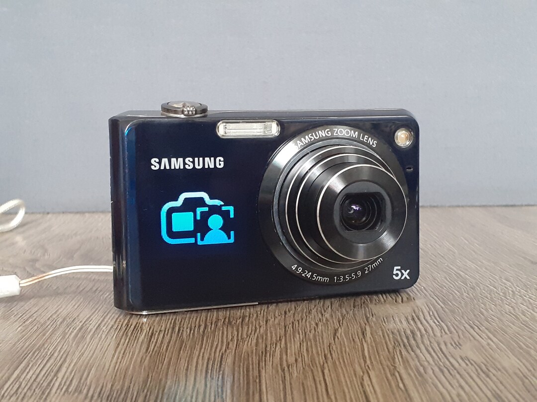 Compact Digital Camera Samsung PL150 Black-blue Front Display - Etsy