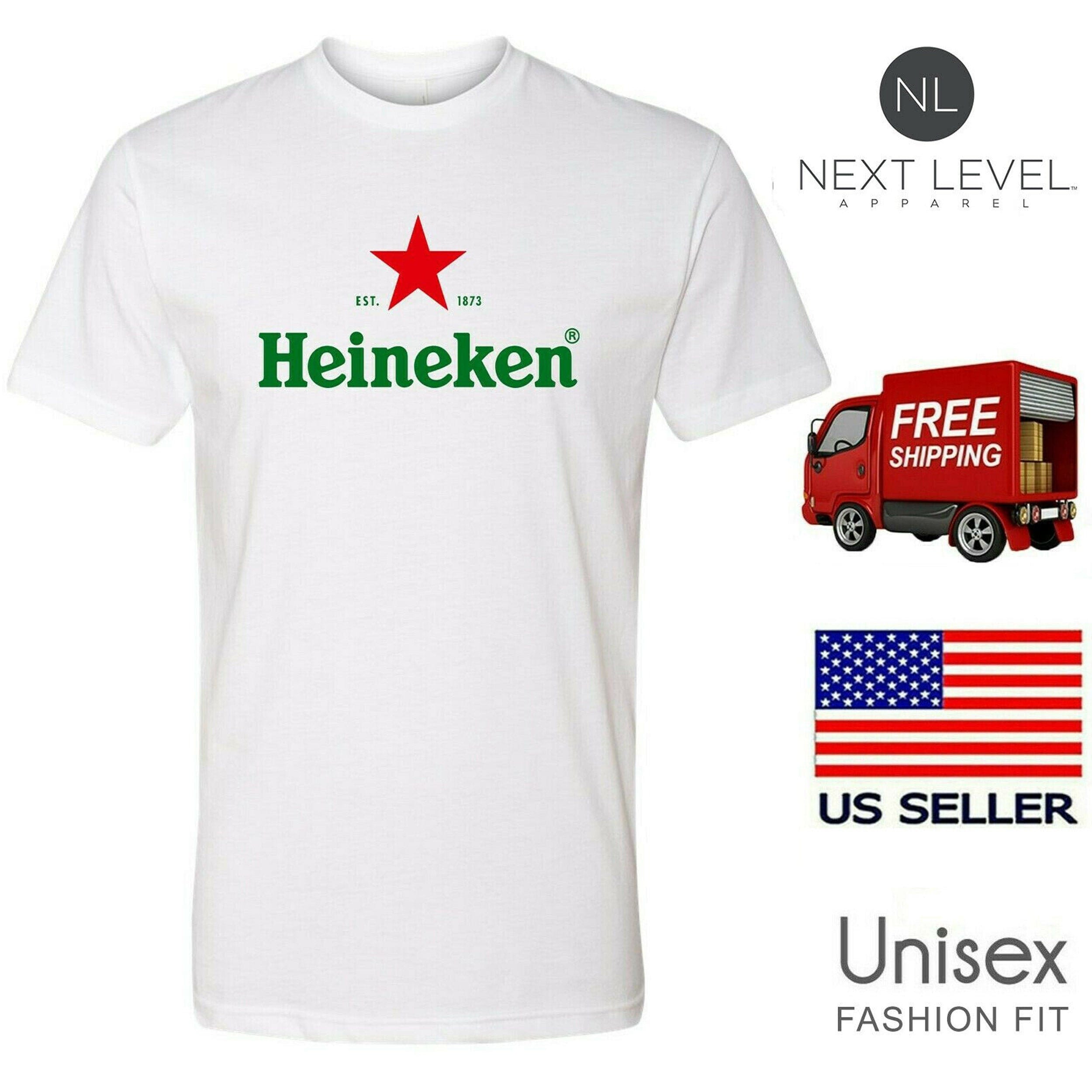 Heineken Beer Logo Printed T-Shirt Super Soft Next Level | Etsy