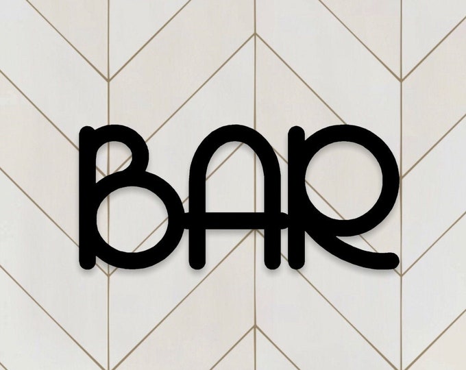 Bar Metal Wall Sign, Wine Bar, Coffee Bar, Beer Bar, Alcohol Bar Sign ...