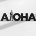 Aloha Surfboard Sign, Metal Aloha Love Sign, Metal Wall Art, Quote ...