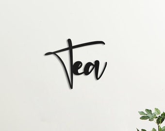 Tea Sign Metal Wall Art - Etsy