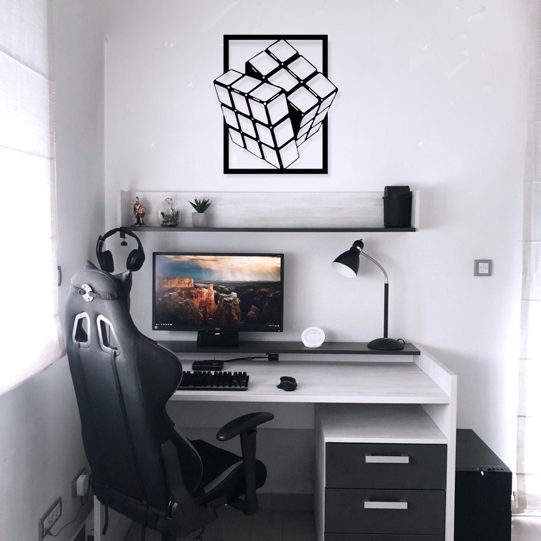 Rubric Cube Metal Sign, Office Metal Wall Decor, Metal Art, Gift Ideas ...