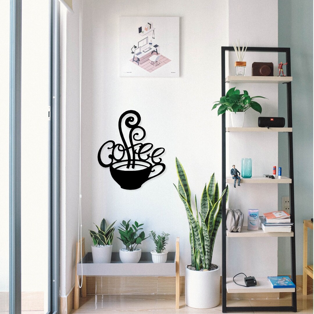 Coffee Sign, Metal Coffee Sign, Metal Wall Art, Quote Metal Wall ...