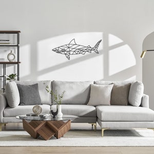 Shark Metal Wall Sign Sea Animal Metal Wall Art Ocean Sign - Etsy