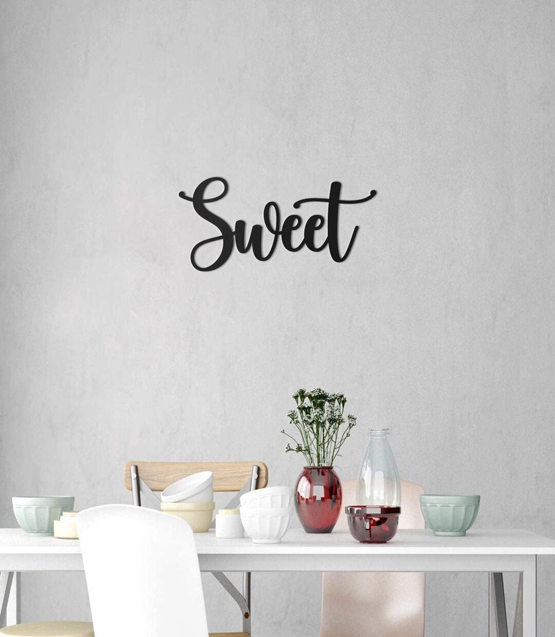 Sweet Sign, Metal Sweet Sign, Metal Wall Art, Quote Metal Wall Hanging ...