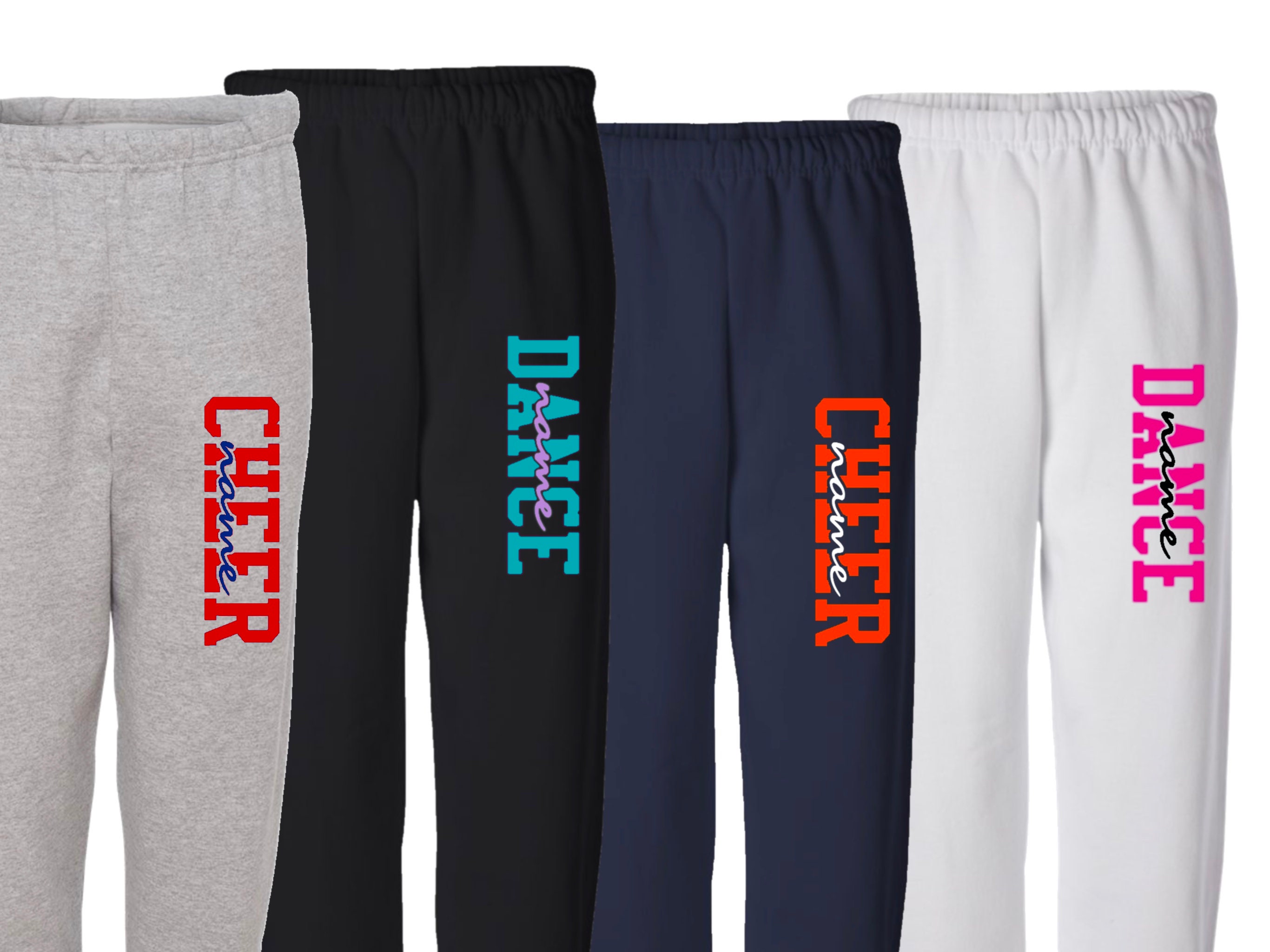 Personalized Cheer or Dance Sweatpants. Customize With Your - Etsy