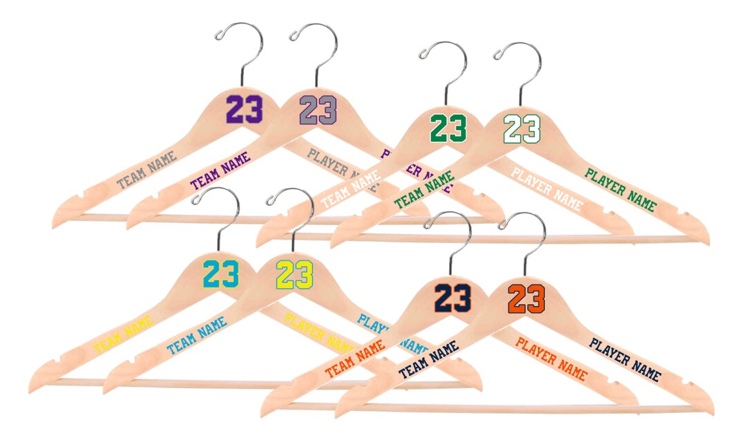 Hockey Jersey Hangers. Personalized Hangers With Your Name, Number and ...
