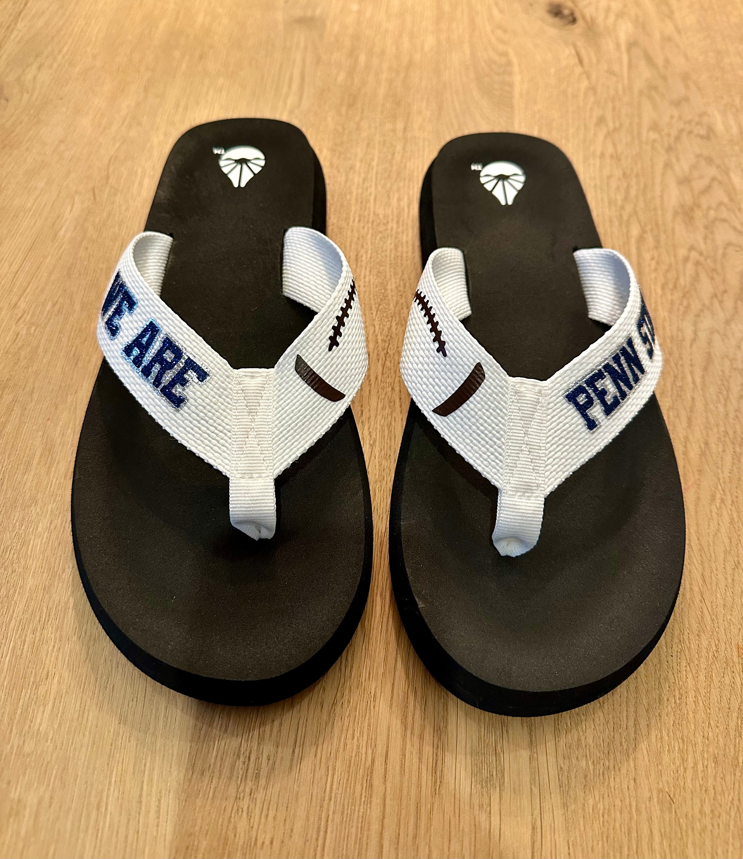Football Flip Flops. Personalized Football Flip Flops. 3 Game Day ...