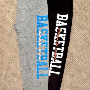 Personalized Sports or Team Sweatpants. Open Bottom or Closed Bottom ...
