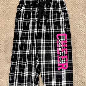 Personalized Dance or Cheer Flannel Plaid PJ Pants. Customize With Your ...