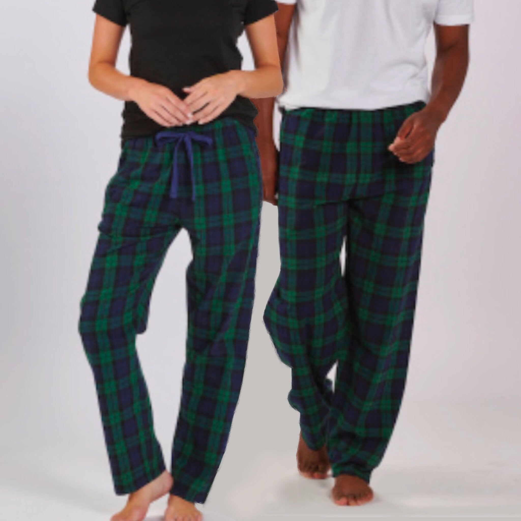 Personalized Sports or Team Flannel Plaid PJ Pants. Customize - Etsy