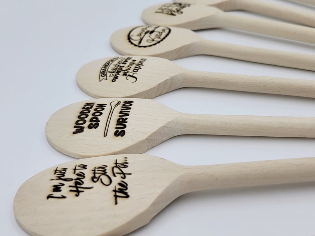 Laser Engraved Wooden Spoons - Etsy