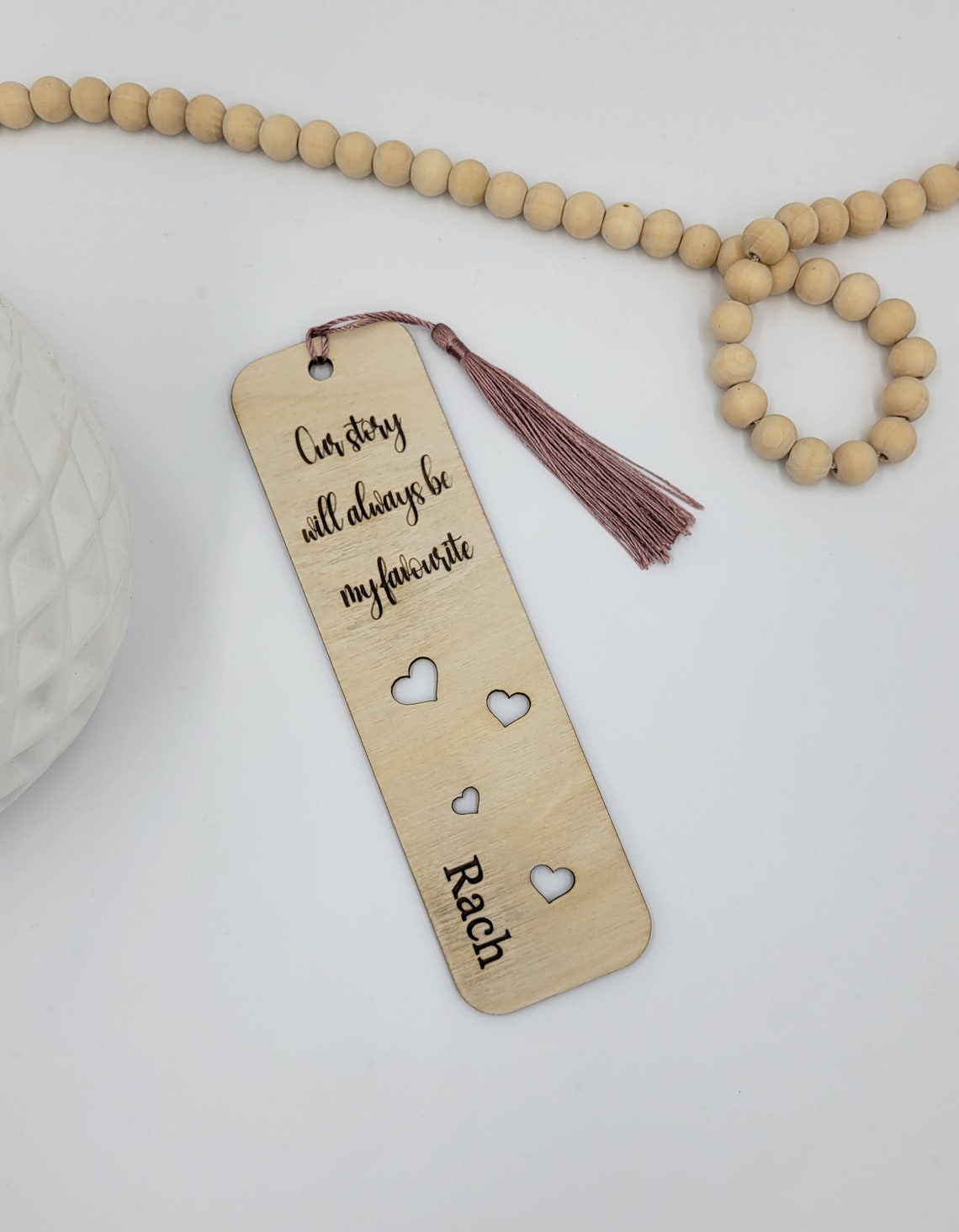 Custom Wooden Bookmark - Etsy