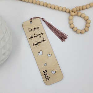 Custom Wooden Bookmark - Etsy