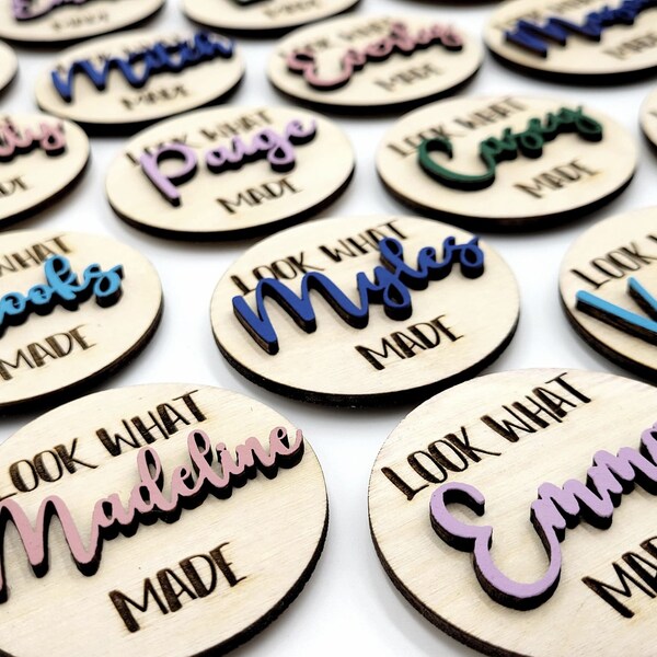 3d Look What I Made Magnet - Etsy