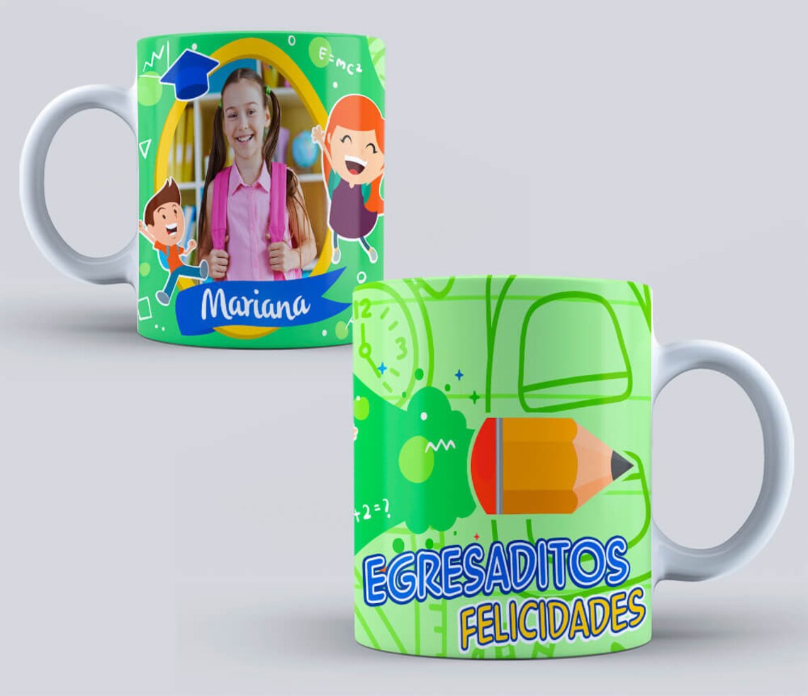 16 Mug Graduation Kids Templates 100% Editables Font - Etsy